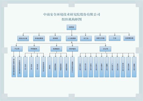 组织架构 中南安全环境技术研究院股份有限公司