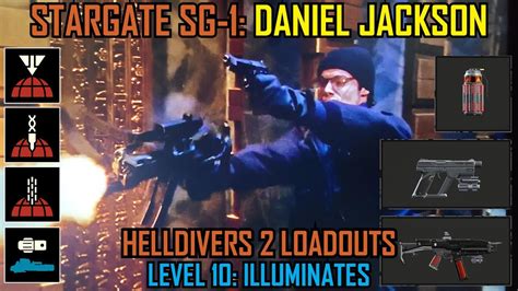 Sg 1 Daniel Jackson Helldivers 2 Loadout Youtube