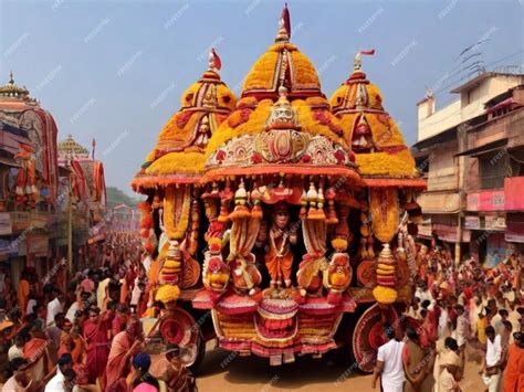Premium Photo The Annual Grand Rath Yatra Or Car Festival Of Lord