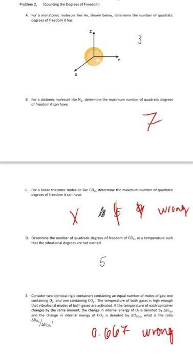 Solved A For A Monatoeric Molecule The He Shown Below