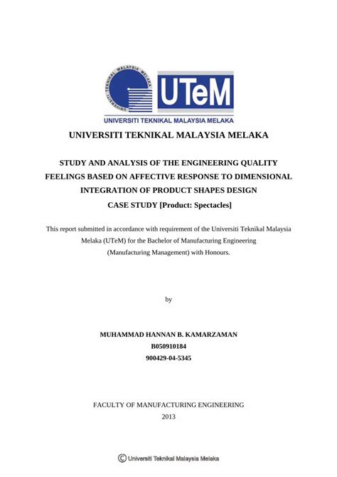 PDF UNIVERSITI TEKNIKAL MALAYSIA MELAKA Eprints Utem Edu Myeprints