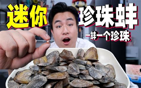 130元买100个迷你珍珠蚌，一个蚌只有一颗珍珠，全打开能中极品吗 馋大鑫 馋大鑫 哔哩哔哩视频
