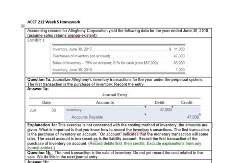 [answered] Acct 212 Week 5 Homework Assignment Accounting Scholarly Guider