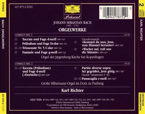 Karl Richter Johann Sebastian Bach Orgelwerke AvaxHome
