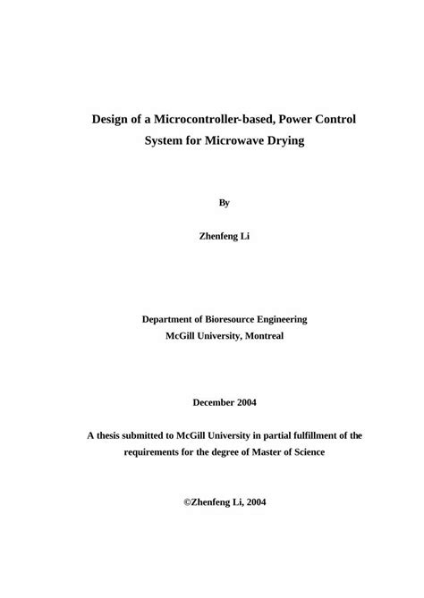 pdf design of a microcontroller based power control system
