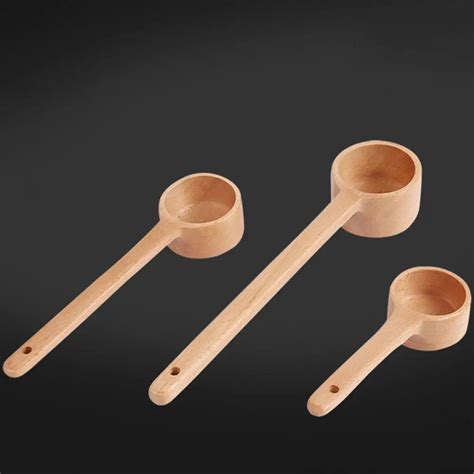 새로운 도착 조미료 숟가락 다기능 긴 손잡이 나무 가정용 커피 국자 부엌숟가락 Aliexpress