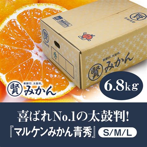 和歌山県産『マル賢みかん 青秀 68kg』s／m／l Yaguchi Fruit