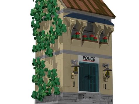 Lego Moc Police Station By Imperiallego Rebrickable Build With Lego