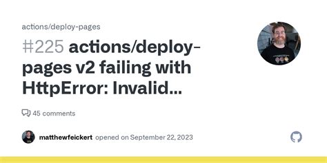 Actionsdeploy Pages V2 Failing With Error Invalid Artifact Url
