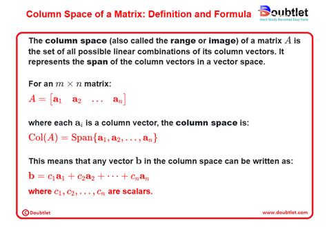 Matrix Column Space Calculator Doubtlet