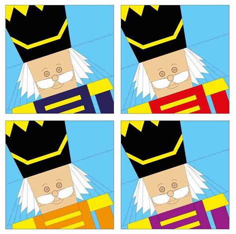 Nutcracker Fpp Quilt Block Victoria Peat