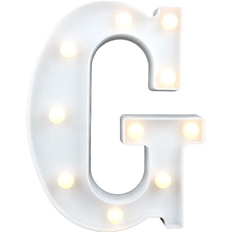 Led Light Up Letter G White Peci Australia Pty Ltd