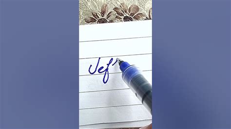 Jeffrey Beautiful Name In Cursive Writing Cursive Writing For