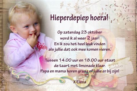 Tekst Uitnodiging 1 Jaar Verjaardag Gefeliciteerd Tante