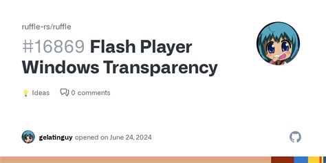 Flash Player Windows Transparency Ruffle Rs Ruffle Discussion GitHub