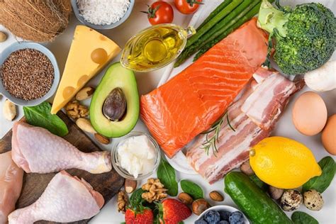 Dieta Cetogênica Balanceada Com Baixo Teor De Carboidratos Alimentos