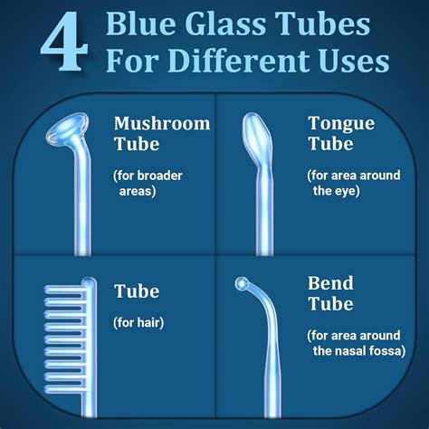 Portable Handheld High Frequency Facial Wand By Tumakou With 4 Blue