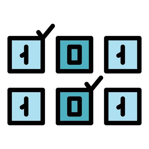 Cipher Code Icon Color Outline Vector 15064286 Vector Art At Vecteezy