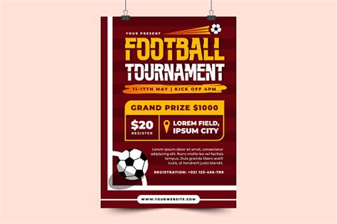 축구 토너먼트 스포츠 이벤트 포스터 또는 전단지 디자인 템플릿 간단하고 우아한 디자인 축구에 대한 스톡 벡터 아트 및 기타 이미지 축구 전단지 축구공 Istock