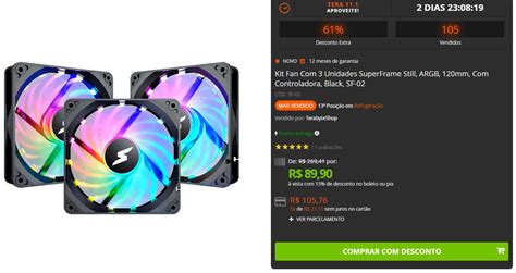 Terabyte On Twitter Oferta Kit Fan Unidades Superframe Still Argb Mm