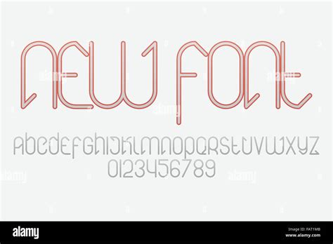 Set Of Stylish Alphabet Letters And Numbers Isolated On White