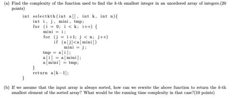 Solved A Find The Complexity Of The Function U Solutioninn