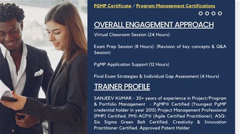 Ppt Pgmp Certificate Pgmp Program Management Certifications Training