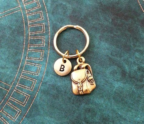 Backpack Keychain Very Small Bookbag Keychain Personalized Keychain