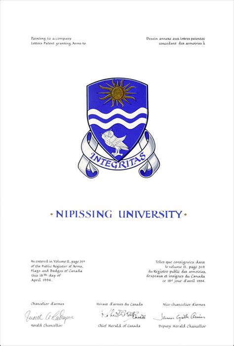 Nipissing University The Governor General Of Canada