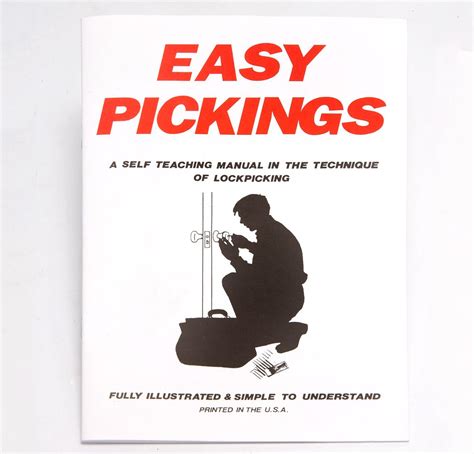 Easy Pickings Book Lock Picking Guide Pick My Lock