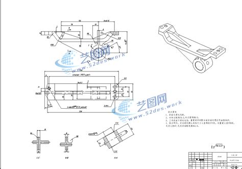 机油泵传动轴支架钻32孔夹具设计含cad图纸 Solidworks18三维模型 说明书｜c22118 艺图网