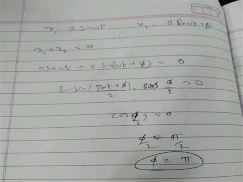 Two Particles Execute Shm Along The Same Line At The Same Frequency