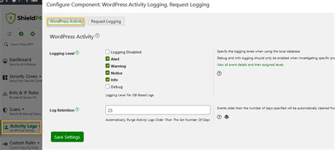 Introduction To The Wordpress Activity Log Section Shield Security