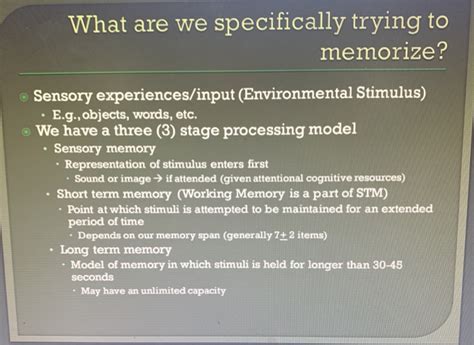 Solved Psychology Of Memory Chapter 7