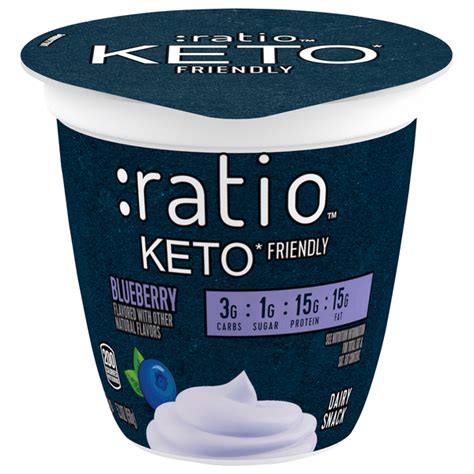 Save On Ratio Keto Friendly Blueberry Dairy Yogurt Snack Cup Order