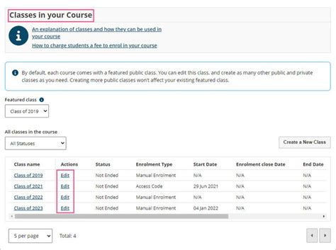 Understanding Classes Guide Openlearning Basics Openlearning Help Community