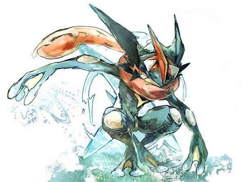Ash Greninja Fan Art Pokemon Mega Pokemon Pokemon Tattoo Wild