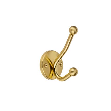 Nystrom 3 34 Inch 96 Mm Utility Metal Coat Hook Satin Brass Finish