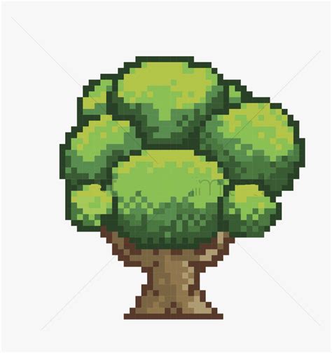 Pixel Tree Banner Tree Pixel Art Png Transparent Png Transparent