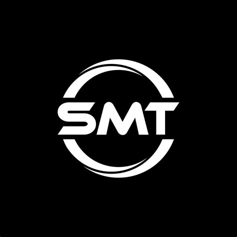 SMT Letter Logo Design In Illustration Vector Logo Calligraphy Designs For Logo Poster