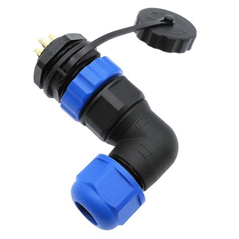 Conector Ip68 Zp20 90° 4p