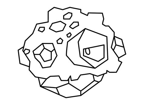 The Pokemon Rolycoly Coloring Page Free Printable Coloring Pages