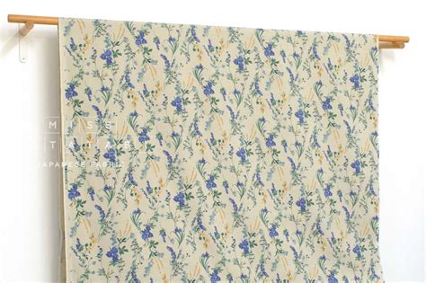 Corduroy Trailing Floral A Miss Matatabi Japanese Fabric