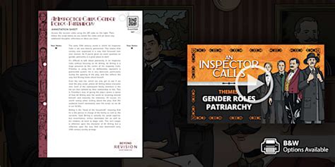 Themes Gender Roles Patriarchy An Inspector Calls Quickfire Video And