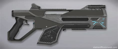 Sci Fi Combat Rifle With Futuristic Aesthetics Stable Diffusion Online