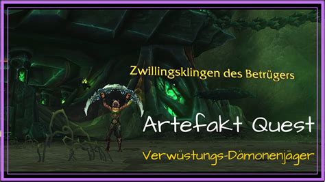LEGION BETA Verwüstungs Dämonenjäger Artefakt Quest YouTube