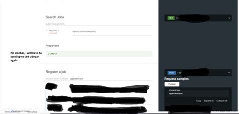 Sidebar Does Not Stick On 2 0 0 Rc 74 Issue 2122 Redocly Redoc