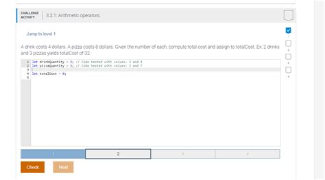 Solved CHALLENGE ACTIVITY Arithmetic Operators Jump Chegg