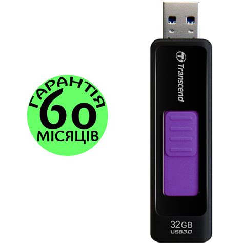 Купить Флешка 32 ГБ Transcend JetFlash 760 USB 3.0, черная, с выдвижным ...