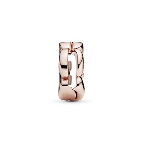 Charm Sujetador Flor Pulida Recubrimiento En Oro Rosa De 14k Reflexions